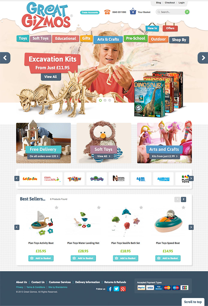 Great Gizmos E-Commerce Website - Brandammo